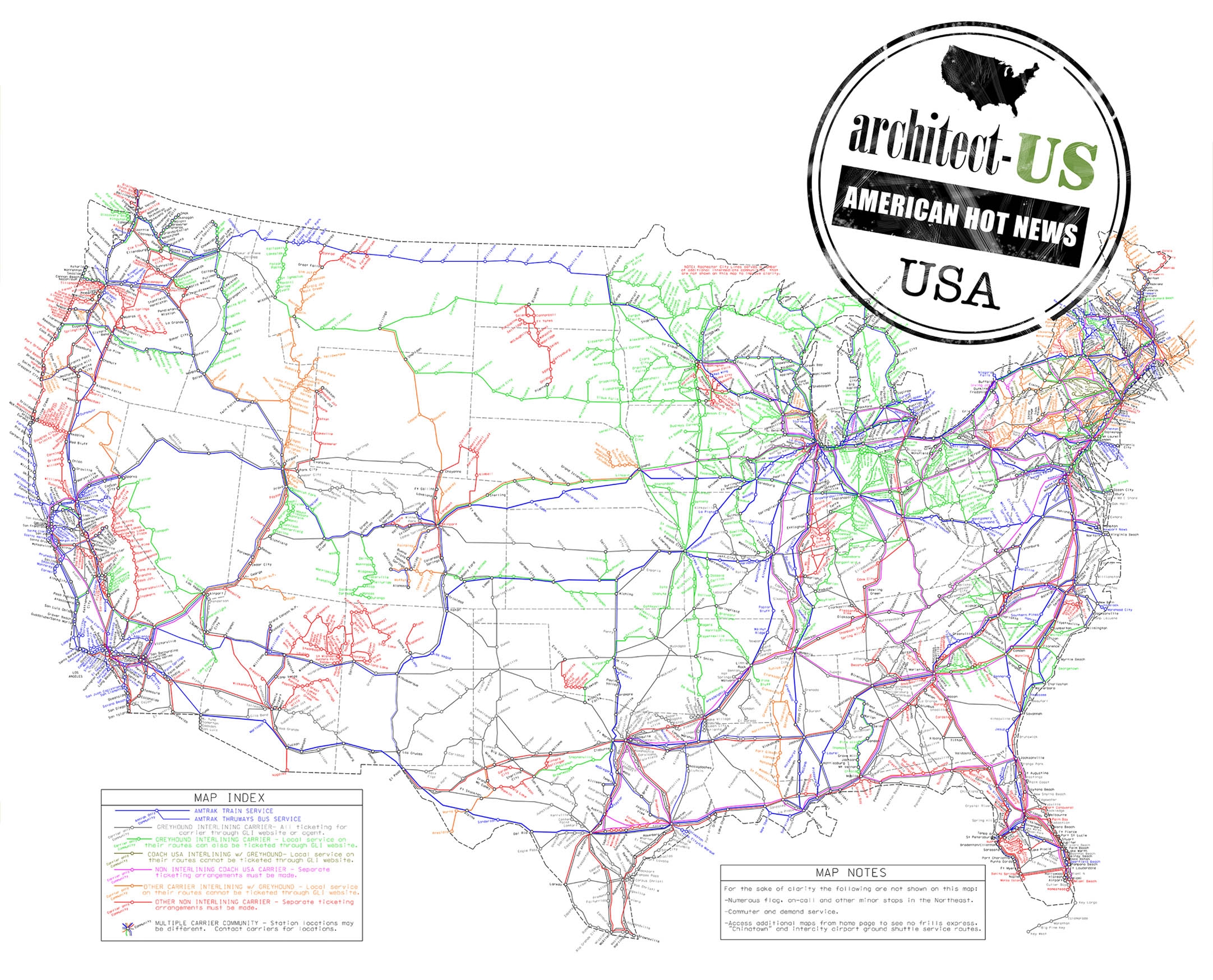 HOW TO TRAVEL ACROSS U.S. WITHOUT A CAR! - Architect US