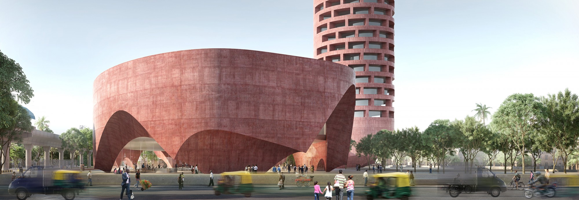 New arched pavilion in flood-resistant park in Manhattan - Architect-US